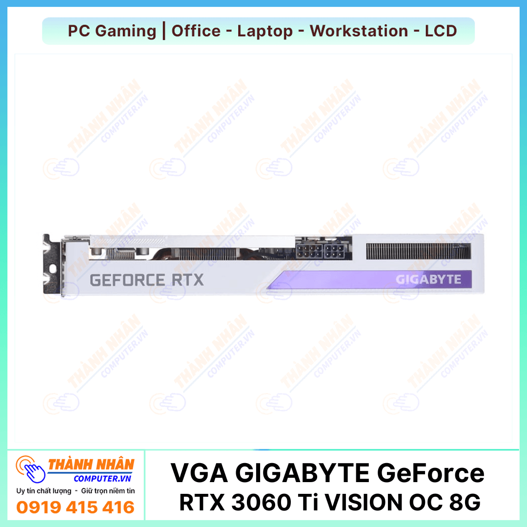Khám phá GIGABYTE RTX 3060 Ti VISION OC 8G: Hiệu năng ấn tượng và thiết kế độc đáo